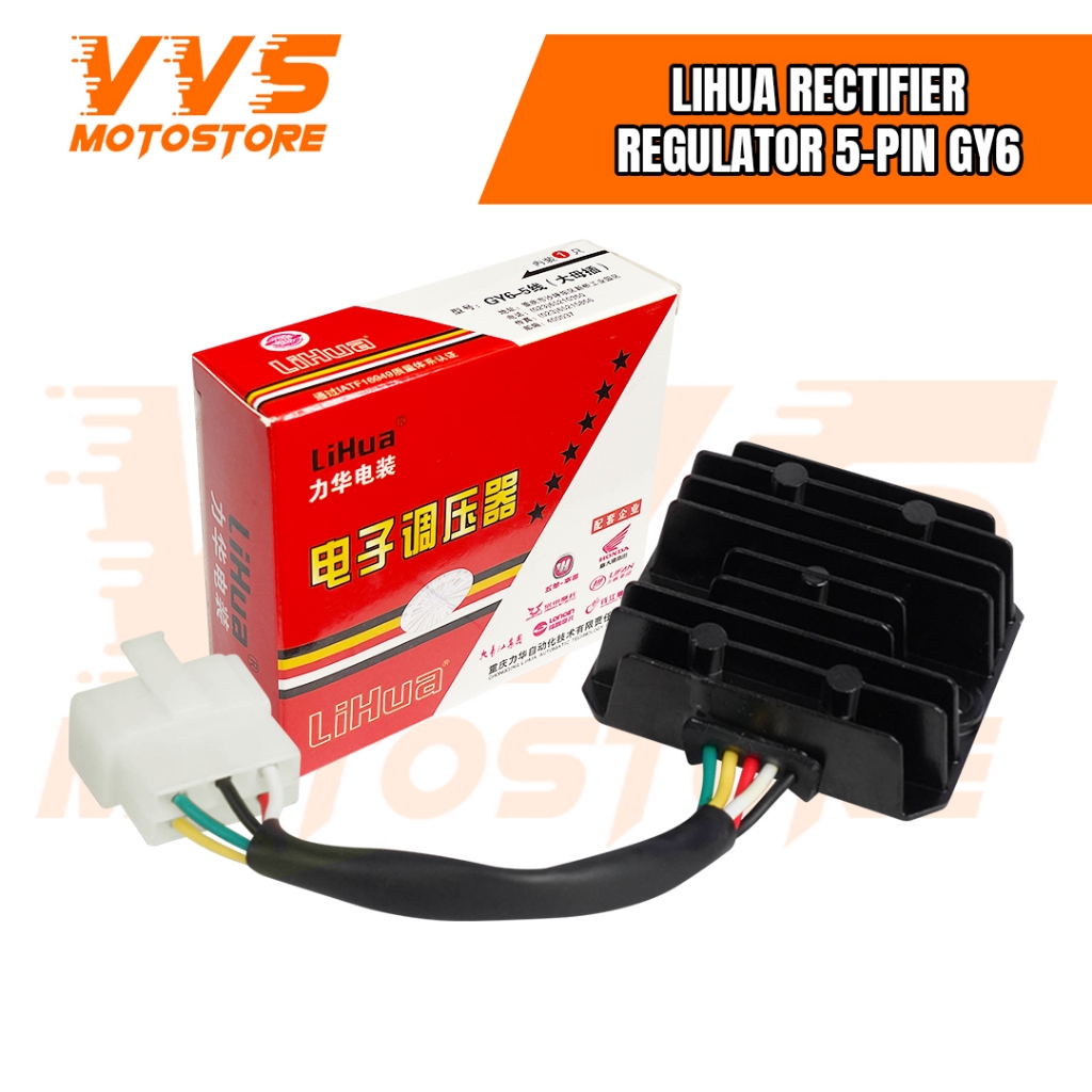 LiHua Fullwave Rectifier Regulator 5-Pin GY6 Original Made in Thailand ...