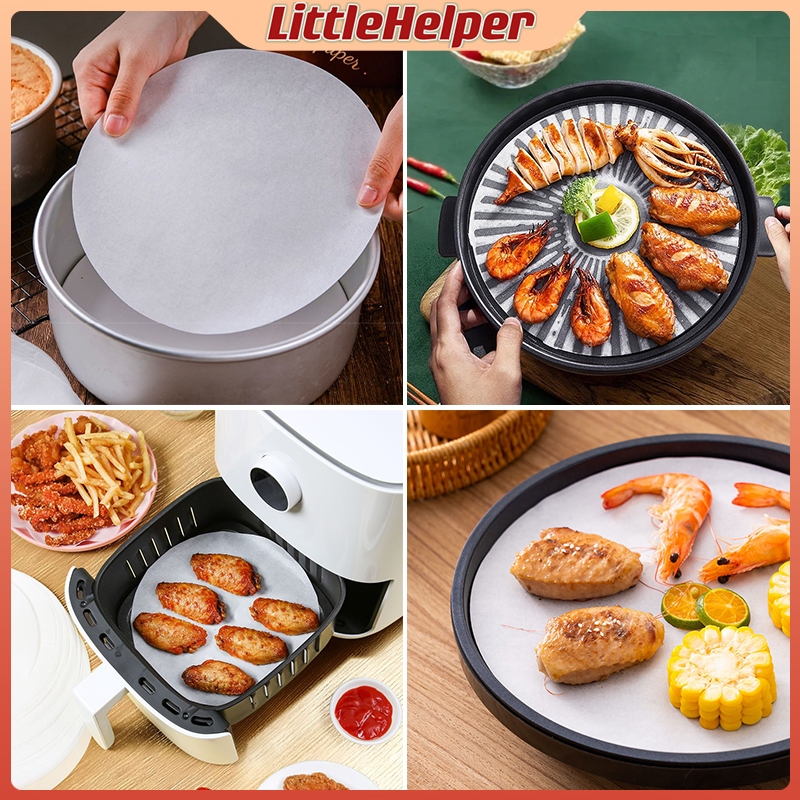 50Pcs Round Wax Paper For Baking Non-Stick Disposable Baking ...