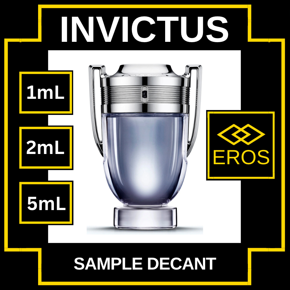 INVICTUS 1mL 2mL 5mL DECANT perfume sample vial repacked EROS PH ...