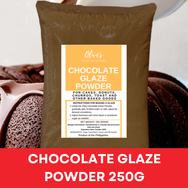 Chocolate Glaze Powder 250 Grams (Just Add Water!) | Shopee Philippines