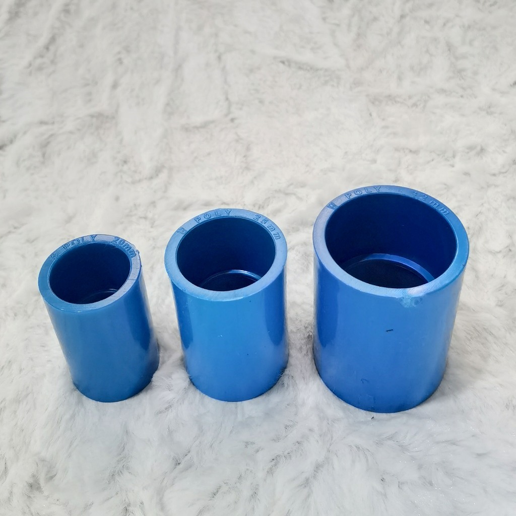 PER PACK POLY Blue Coupling Plain Waterline Fittings Live Connection ...