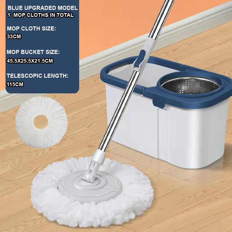 Mop With Spinner and Bucket Stainless Spinner 360 Easy Rotating Map ...