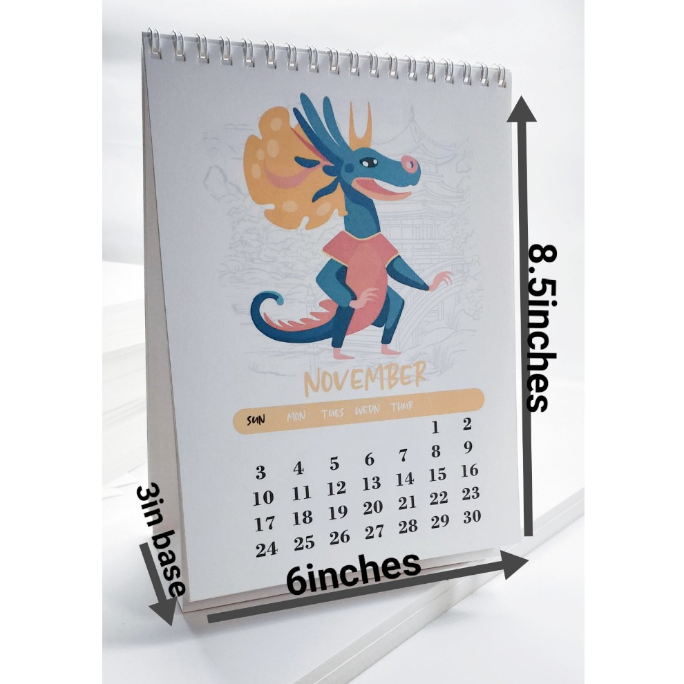 Foldcote for Calendar Stand (330gsm) 6x20in Vertical stand! No Holes No ...