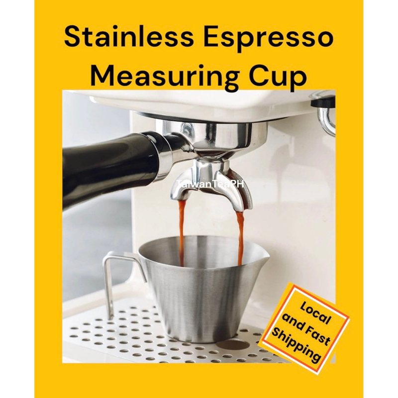 Stainless Steel Espresso Pouring Cup with Handle Barista Coffee Milk ...