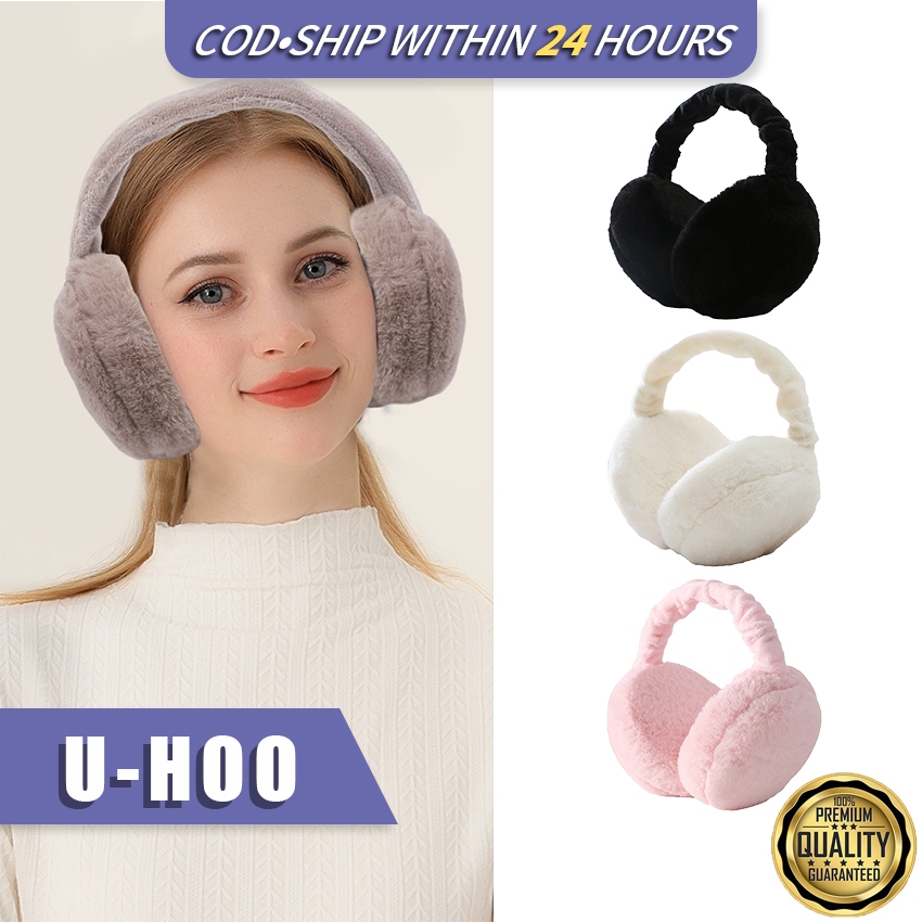 Faux Rabbit Fur Ear Muffs for Winter with Stretchable Hair Band Fashion ...