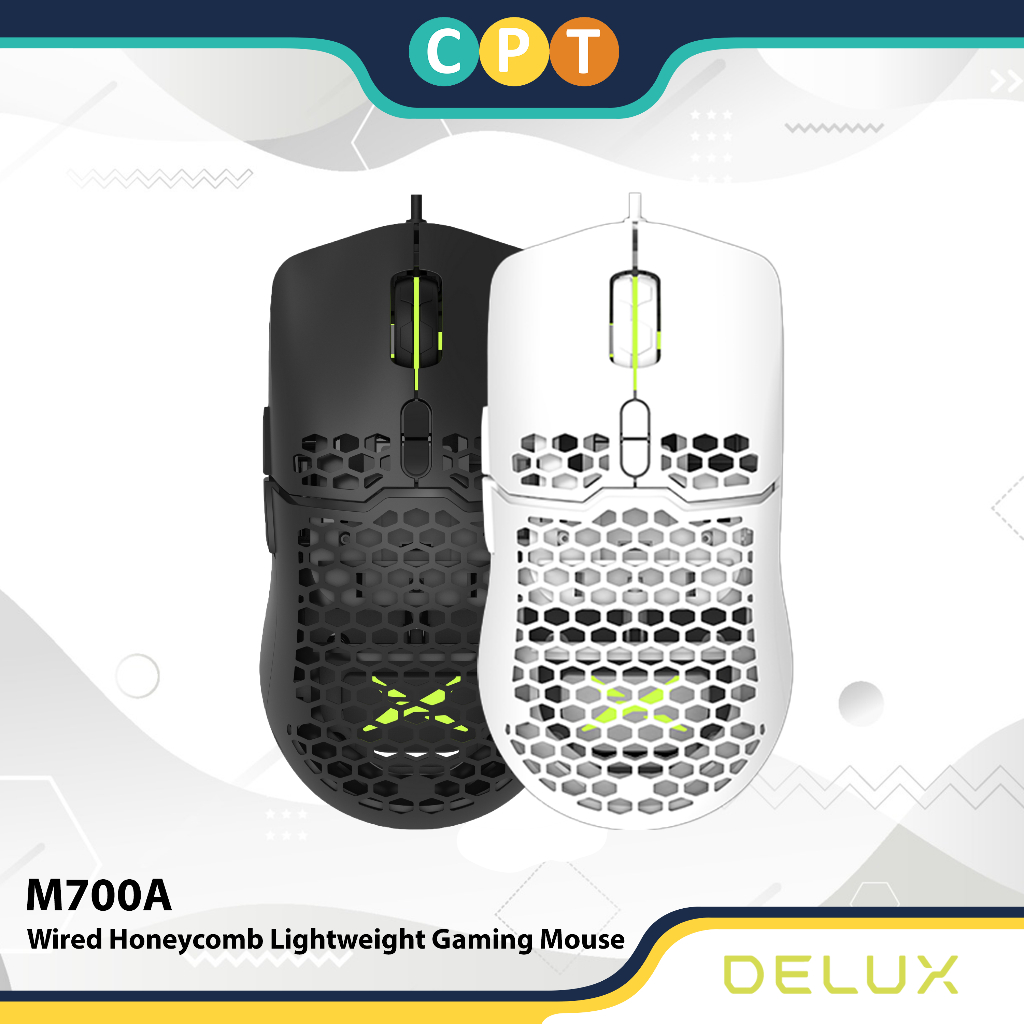 Delux M700A Wired Honeycomb Lightweight Gaming Mouse | Shopee Philippines