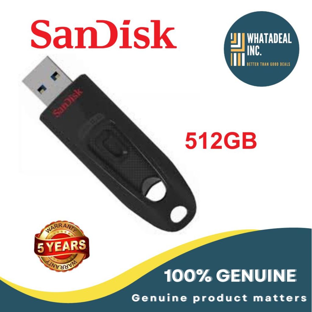 SanDisk 512GB Ultra USB 3.0 Flash Drive Black SDCZ48-512G-G46 | Shopee ...