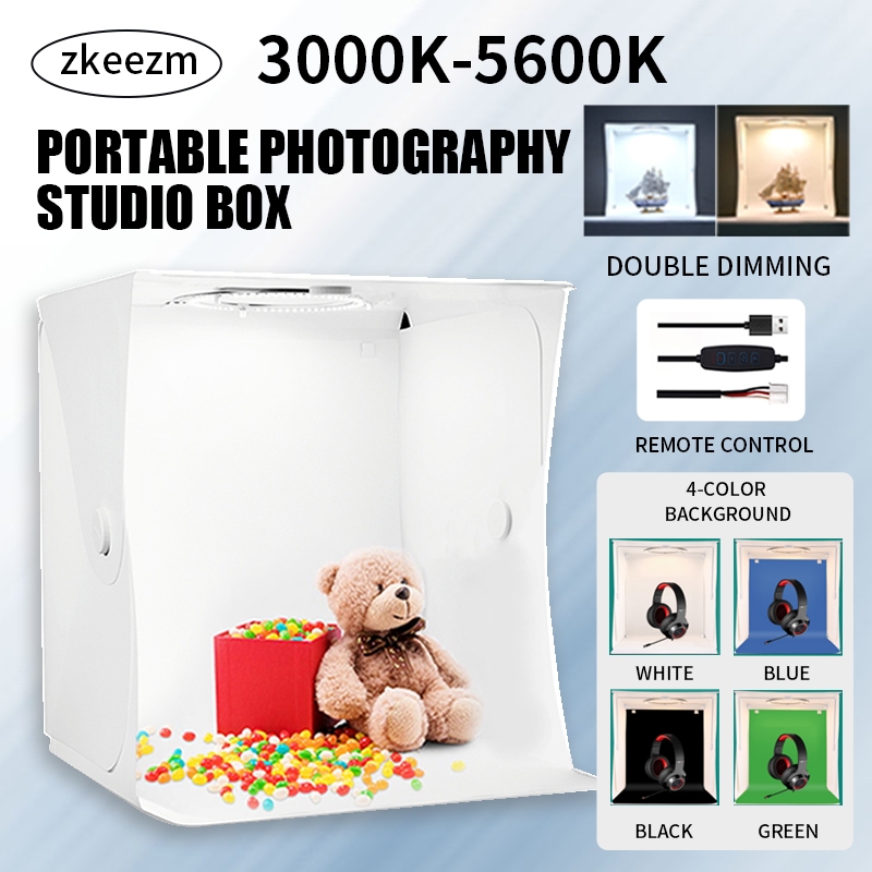 40*40CM Studio Light Box Photography Box Mini Studio Box LED Lights ...