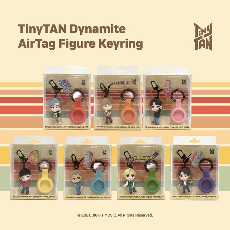 BTS Tiny Tan Dynamite Airtag Figure Keyring | Shopee Philippines