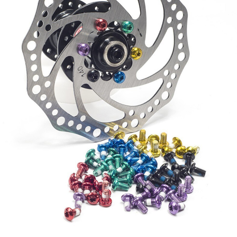 【Anywheel】12pcs M5x10mm Disk Brake Rotor Bolts Steel Prevent Loosening ...