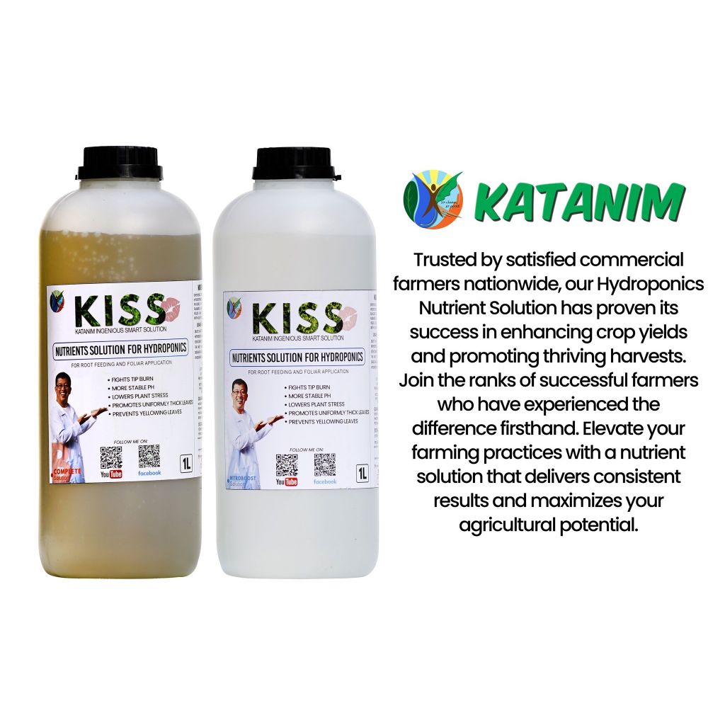 KISS 1L Nutrient Solution for Hydroponics | Nutsol for Lettuce, Leafy ...