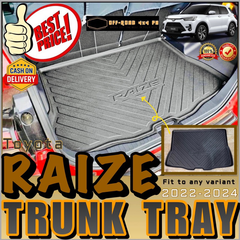 TOYOTA RAIZE 2022-2024 CARGO / TRUNK TRAY (toyota raize accessories ...
