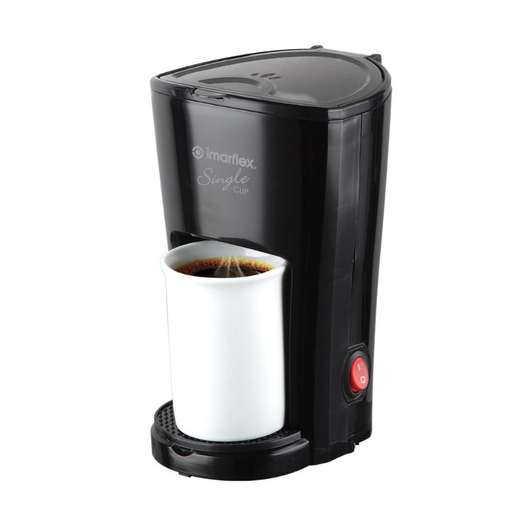 Imarflex Coffee Maker Single Cup Auto Drip ICM-100 Free 150ml Porcelain ...