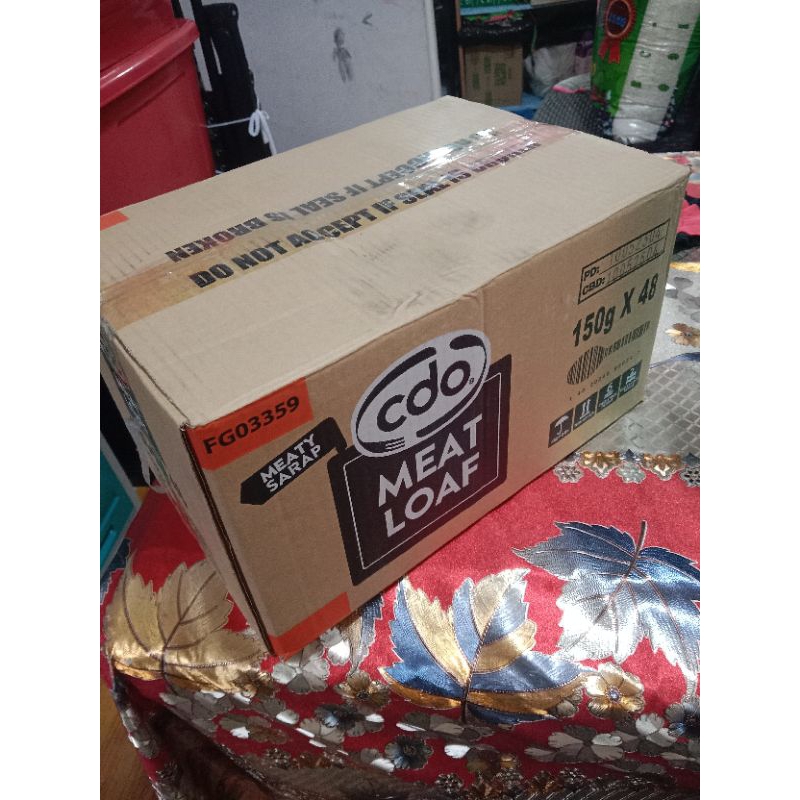 Used Box / Karton CDO meat Loaf 5pcs per Order | Shopee Philippines