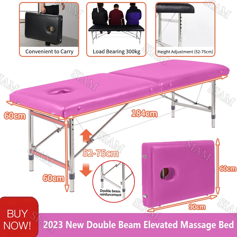 Foldable Sturdy Comfortable Beauty Bed Massage Bed Spa Facial Portable ...