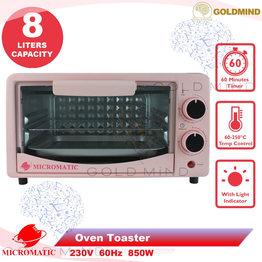 Micromatic Rotisserie Oven /Oven Toaster 8 Liters - Gold Mind Everyday ...