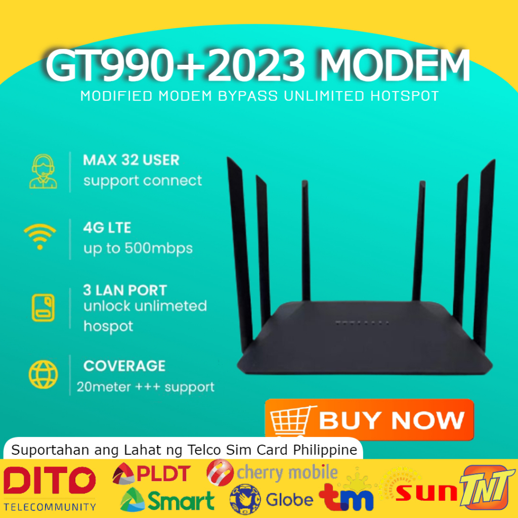 NEW 2024 Turbo GT990+ Modified 4G/5G LTE CPE Router Modem Wi-Fi ...