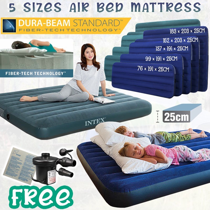 INTEX ORIGINAL 5 Dura Beam Standard Fiber Technology Inflatable Cushion ...