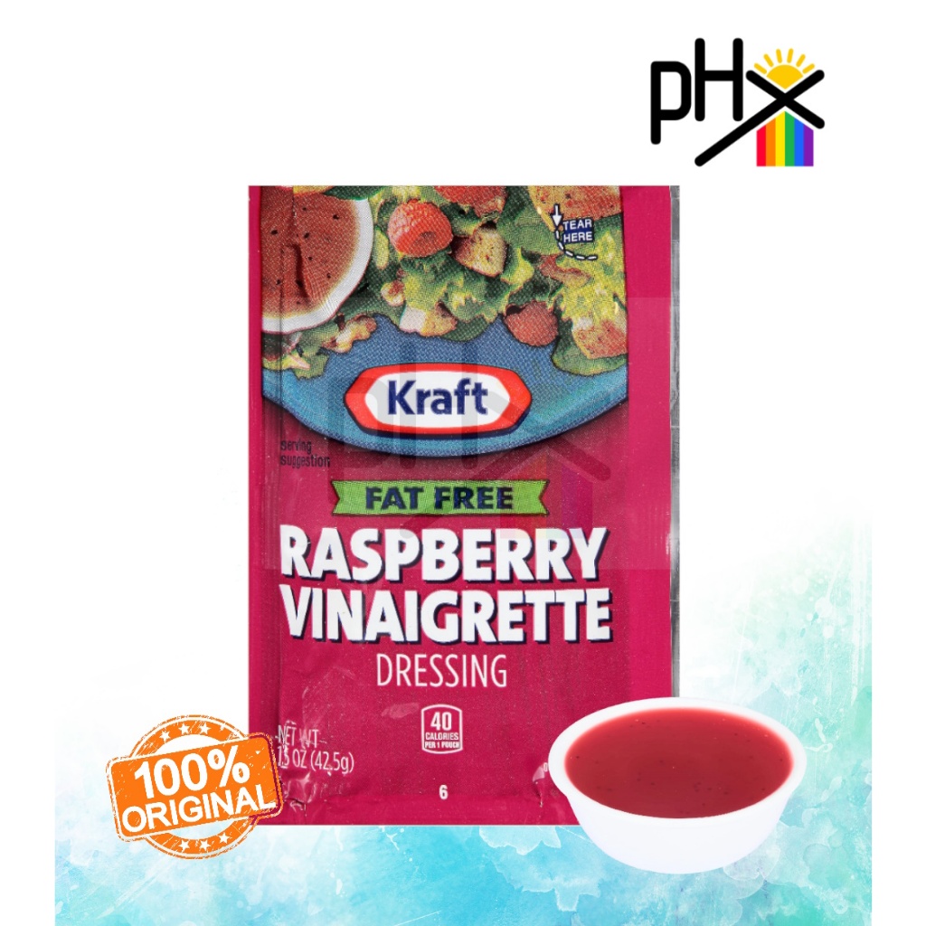 Kraft Fat Free Raspberry Vinaigrette Salad Dressing Single Serve Packet ...