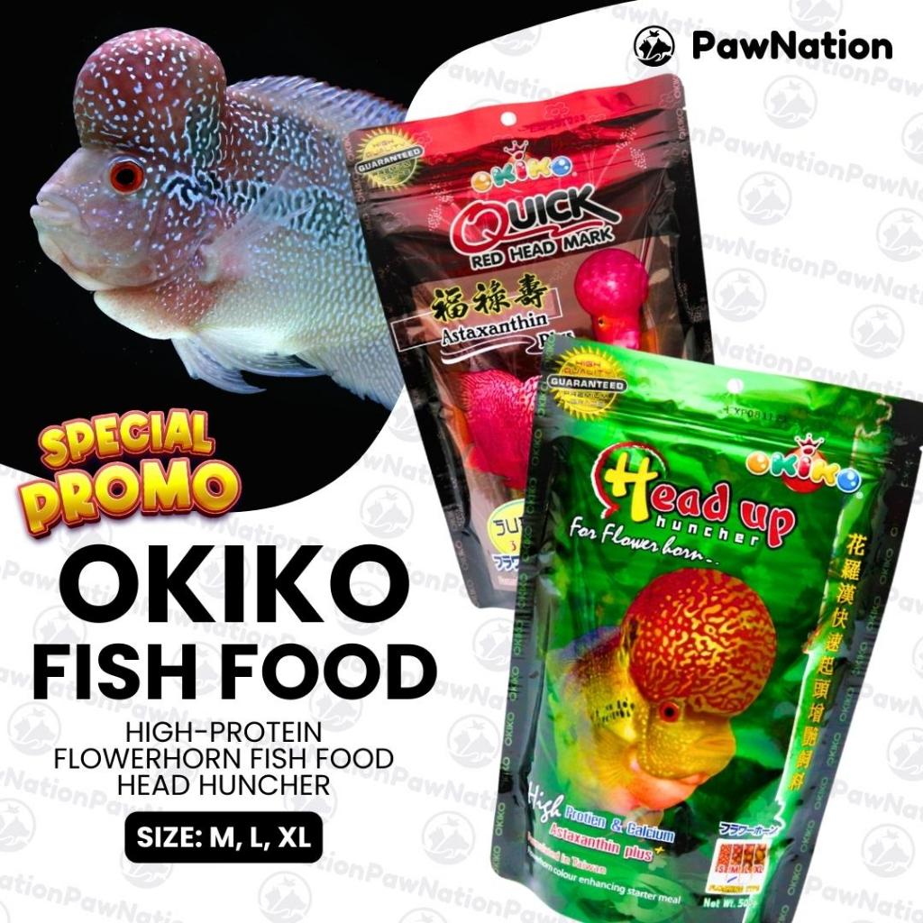 Okiko Flowerhorn Fish Food Platinum /Quick Red /Head Up Huncher ...