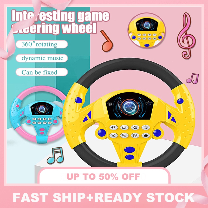 Pretend Copilot Steering Wheel Simulation Driving Car with Sounds for ...