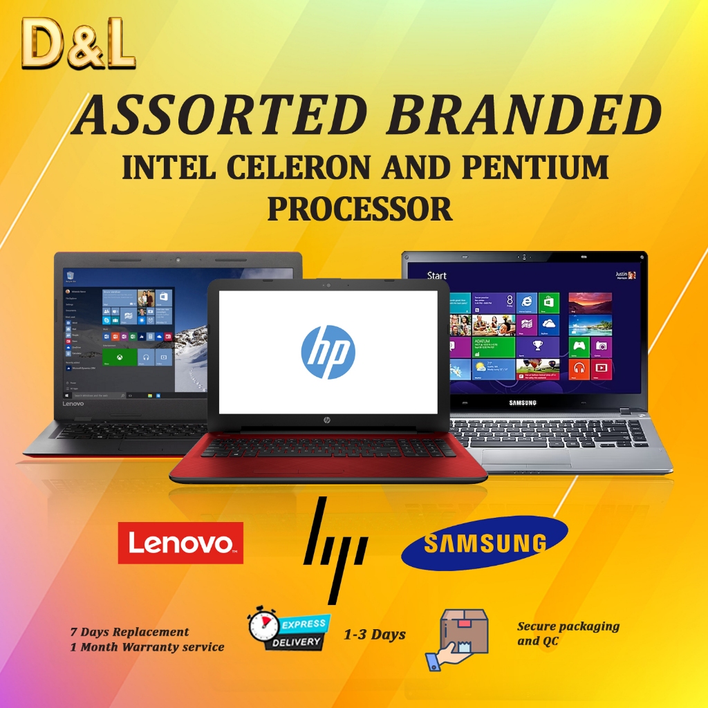 Assorted Branded [Refurbished] Laptop INTEL PENTIUM/CELERON Processor ...