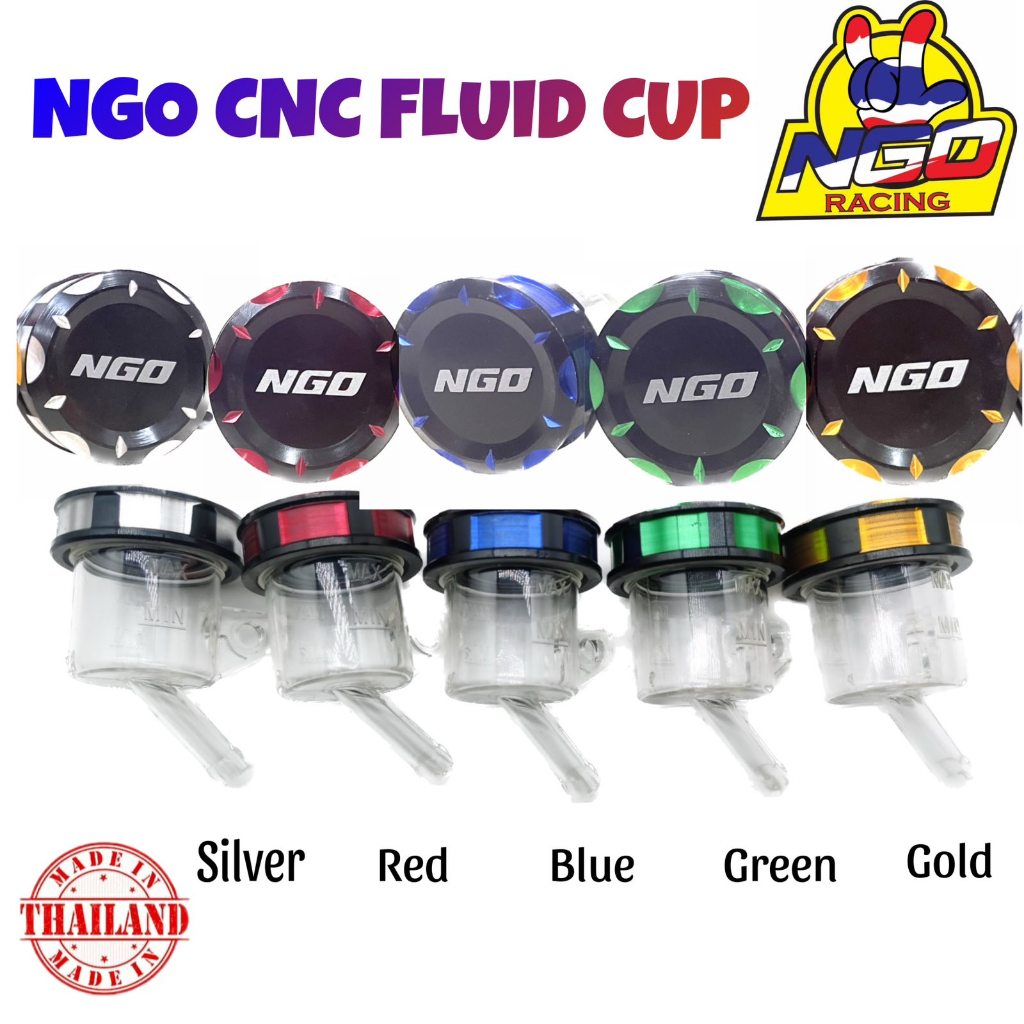 brake fluid Cups 2tone color CNC alloy NGO clear tank | Shopee Philippines