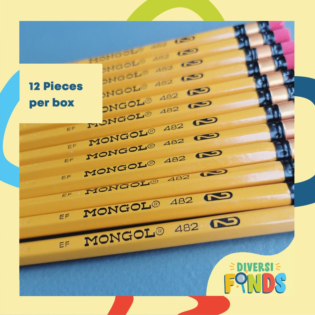 AUTHENTIC XL or Number 2 Mongol Pencil Original #2 or XL 2, Non-Smudge ...