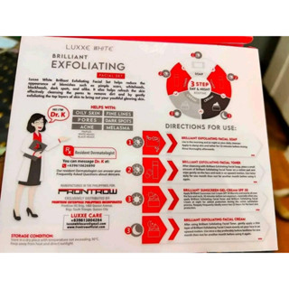 FRONTROW Brilliant Exfoliating Facial Set Luxxe White Glutathione ...