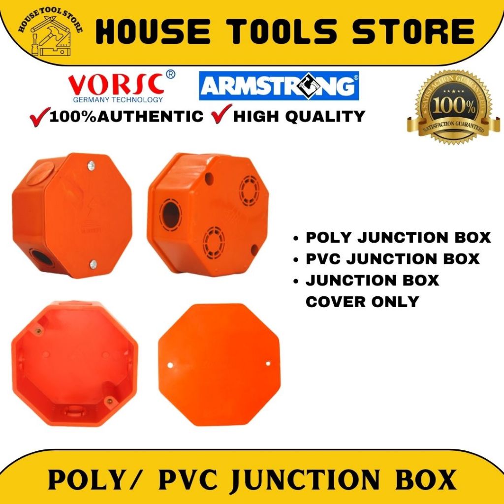 POLY/PVC JUNCTION BOX &JUNCTION COVER ONLY | Shopee Philippines