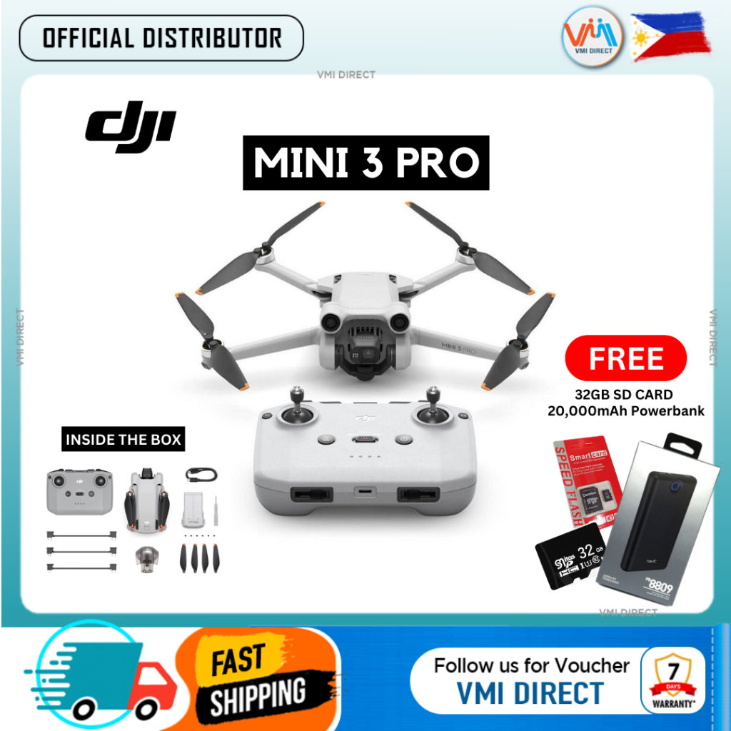 DJI Mini 3 Pro Lightweight Mini Camera 4K HDR Video 38min Flight Time ...