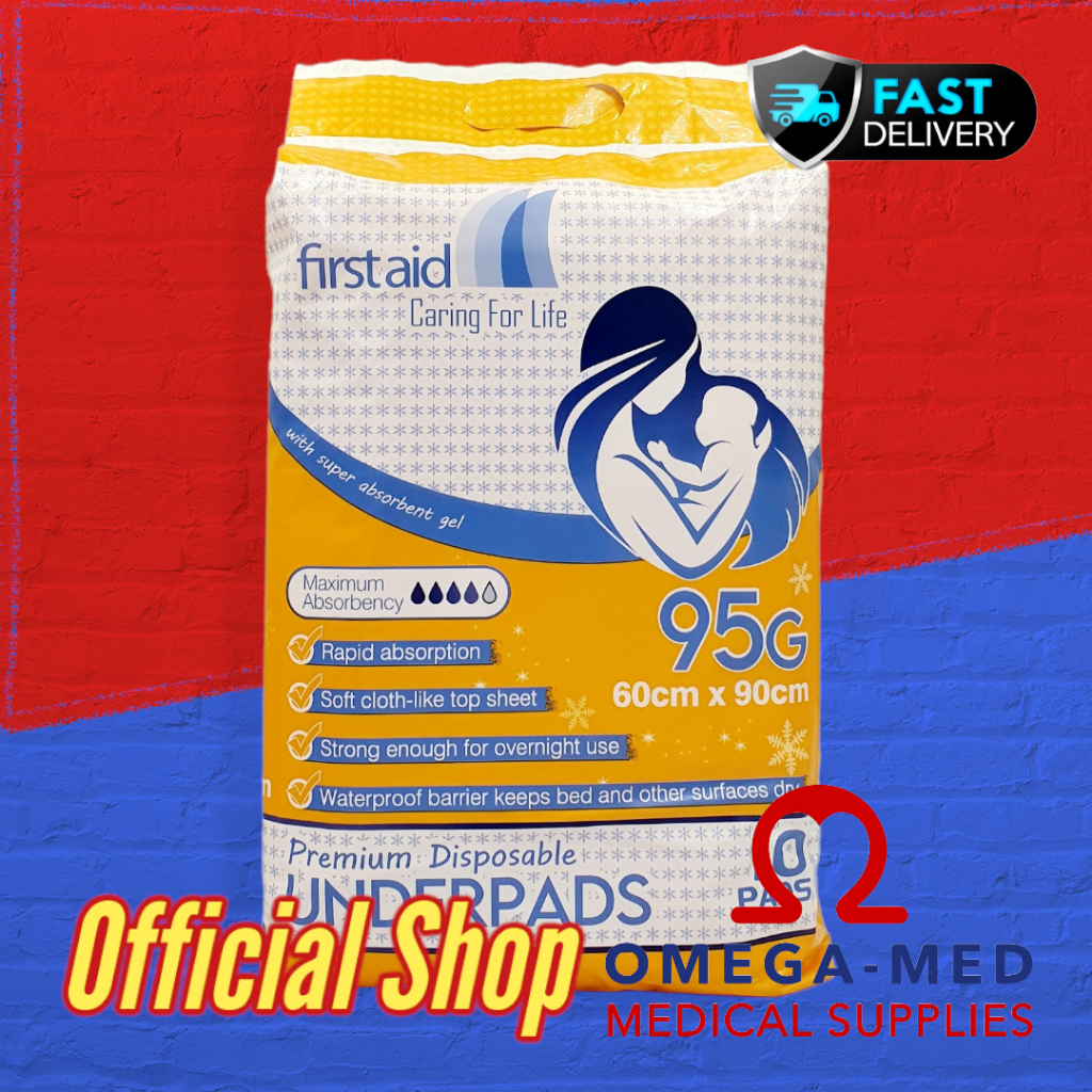 FIRST AID PREMIUM DISPOSABLE UNDERPADS (per pack) | Shopee Philippines