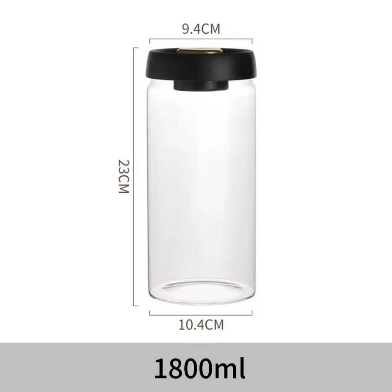 Coffee Cans Vacuum Sealed Glass Container Food Storage Powder Coffee ...