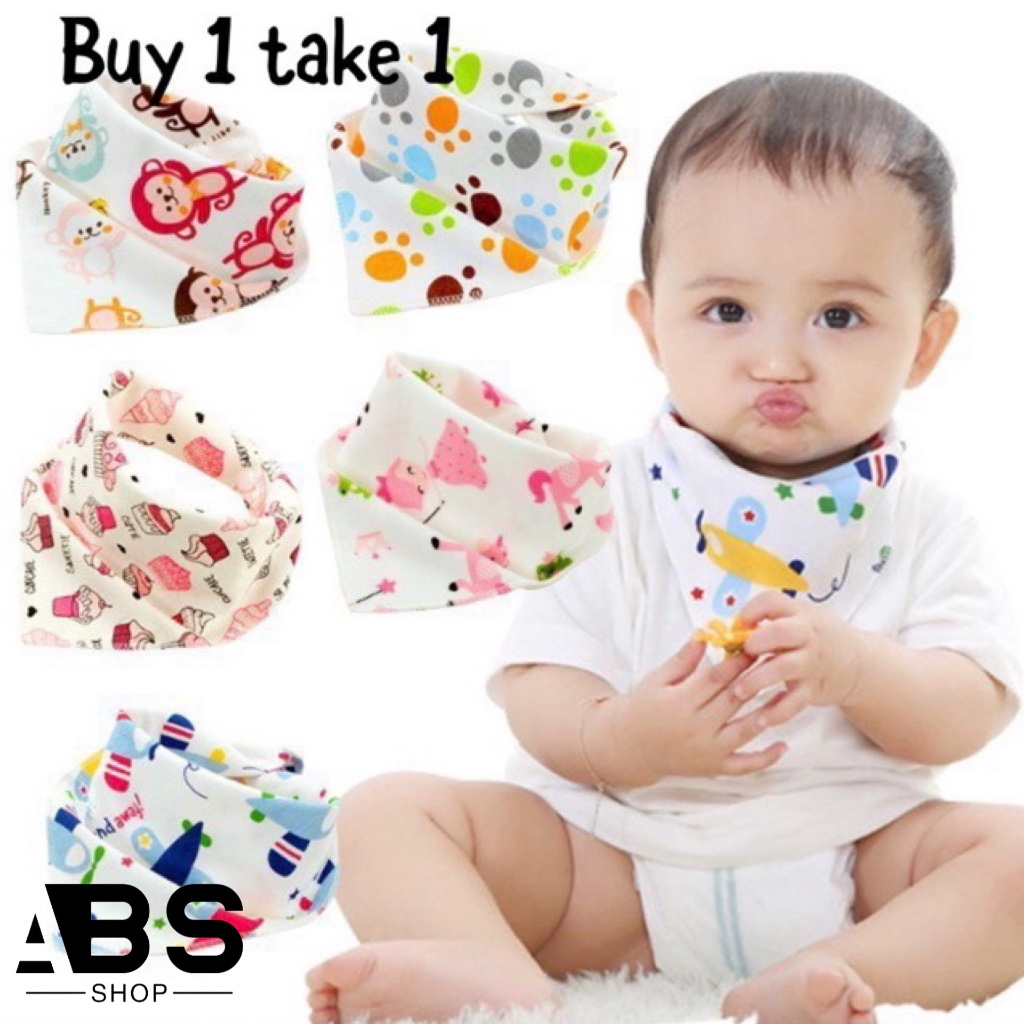 Abs NEW DESIGNS Baby Corp Infant Triangle Bib 2 Sided 100% Cotton ...