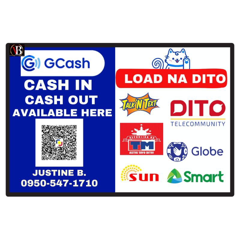 Laminated Gcash Qr Code Signages A4size Makapal 250mic matibay, glossy ...