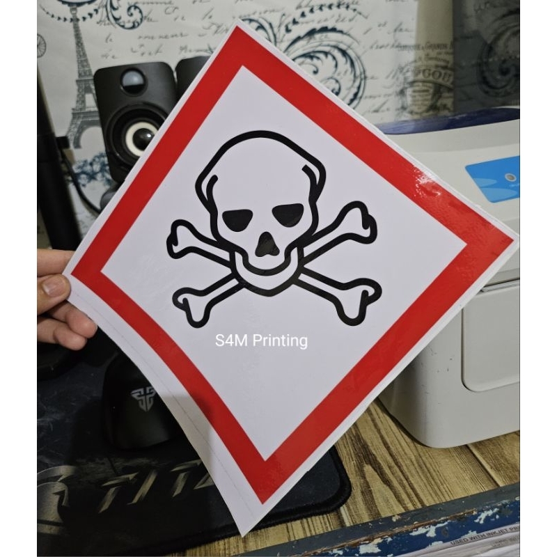 TOXIC Sticker Waterproof Sticker / Outdoor Quality Materials | Shopee ...