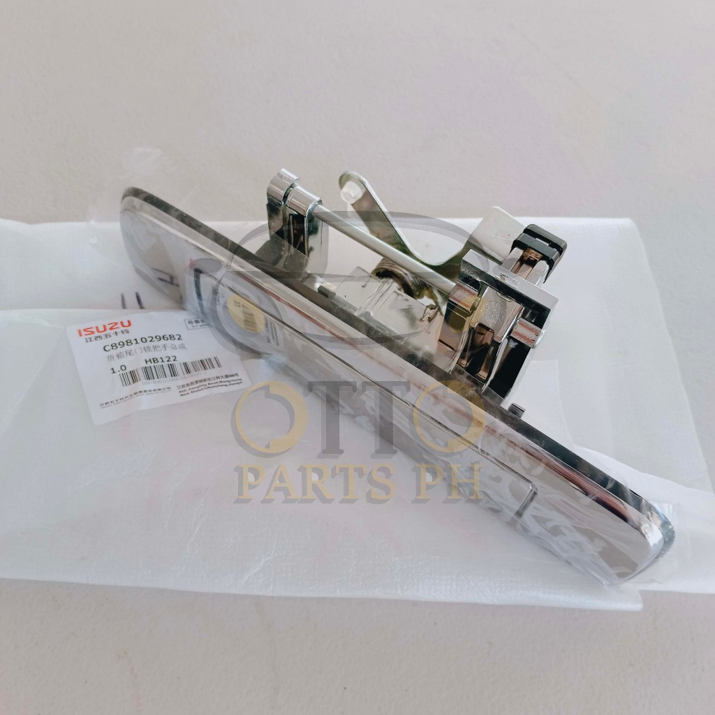GENUINE Tailgate Rear Door Handle Chrome No Key Hole for Isuzu DMAX and ...