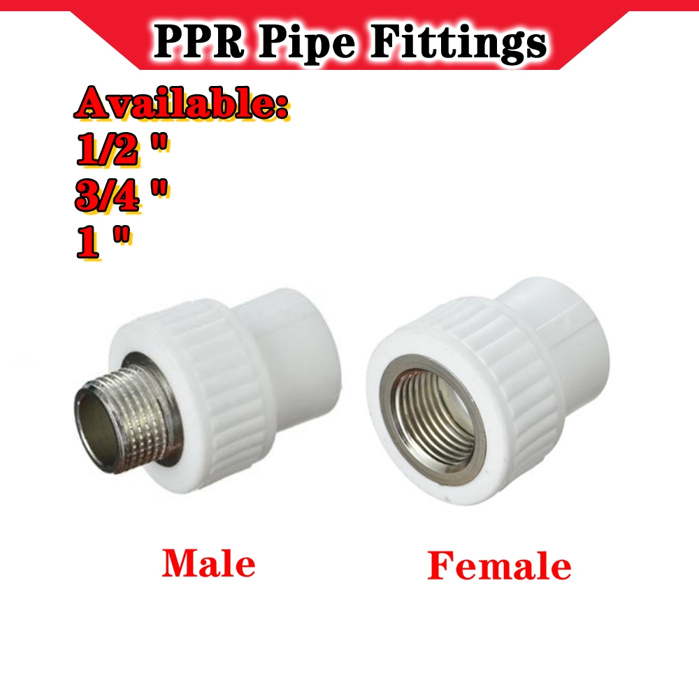 PPR Pipe Fittings Male Coupling Female Coupling | Shopee Philippines
