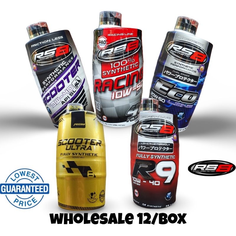 RS8 Motorcycle/Scooter Engine Oil Wholesale 12pcs/box — Scooter Gear ...