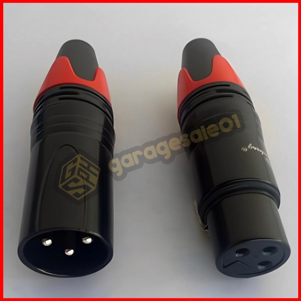 BROADWAY XLR 3 PIN CANNON MALE PLUG / XLR FEMALE JACK AUDIO CONNECTORS ...