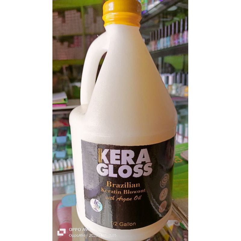 Keragloss Brazilian blowout with argan oil Half gallon | Shopee Philippines