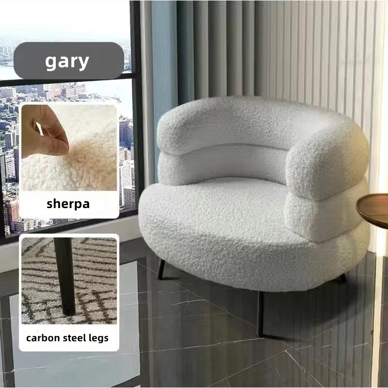 Basic House Single Sofa Nordic Style Makeup Chair Home Balcony Bedroom ...