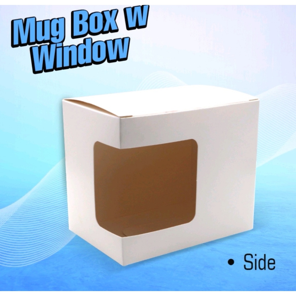 (50PCS)CUYI Window Mug Box Side or Center Window Mug Box | Shopee ...