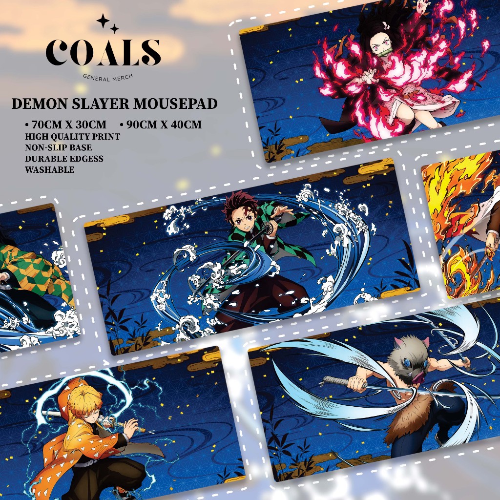 Demon Slayer Extended Mousepad | Large Gaming Deskmat | Shopee Philippines