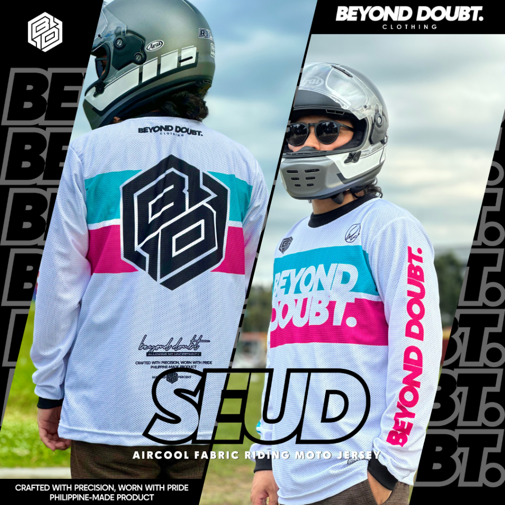 LONG-SLEEVES- "SEUD” Design AIRCOOL Moto Jersey - BEYOND DOUBT CLOTHING ...