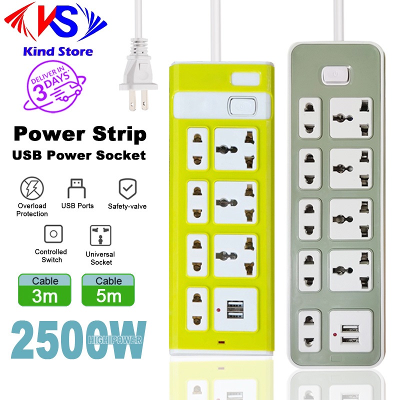Extension cord socket with switch USB extension socket power board high ...