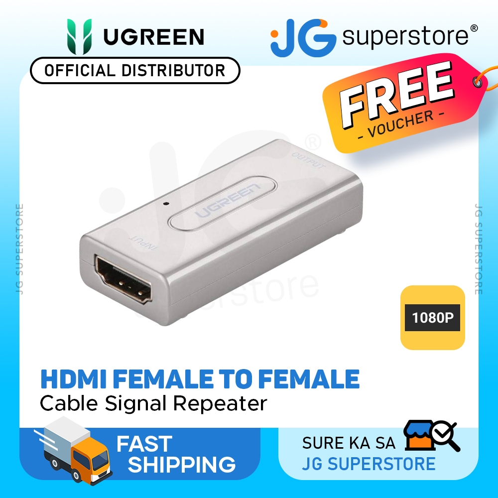 UGREEN 1080p HDMI Repeater Female to Female Extender Connector with ... UGREEN 1080p HDMI Repeater Female to Female Extender Connector with ...