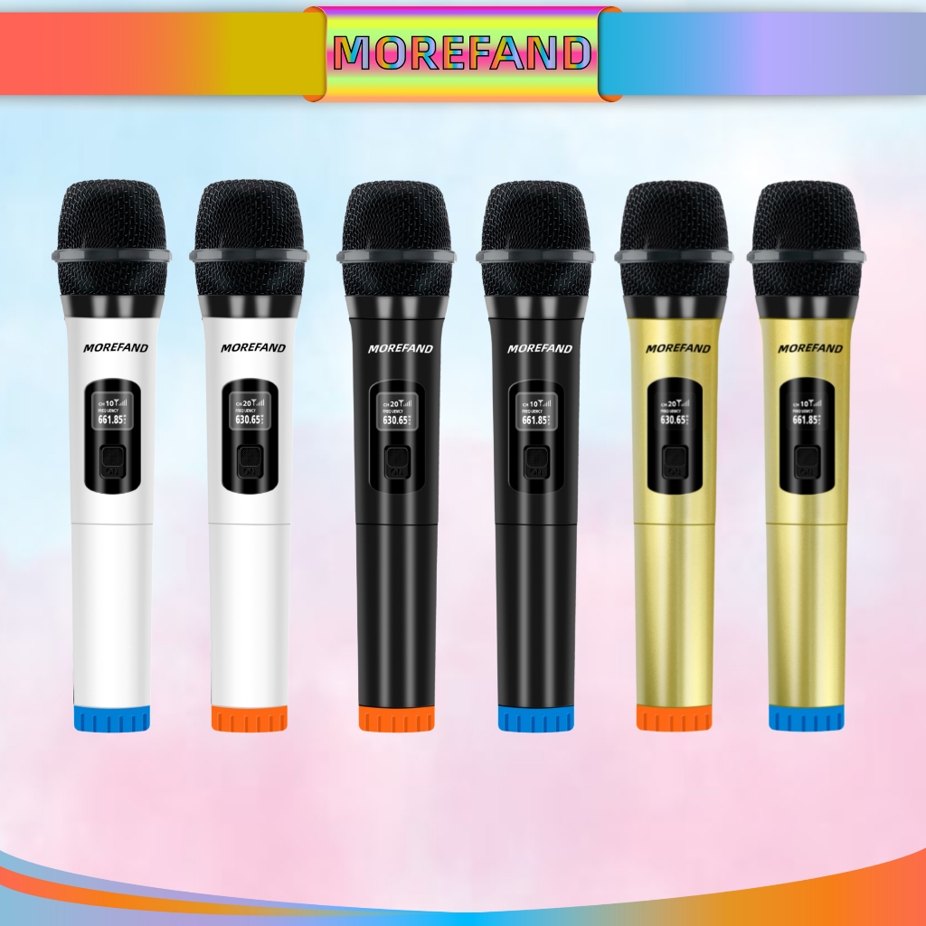 Wireless Microphone UHF microphones Professional Dual Handheld Portable ...