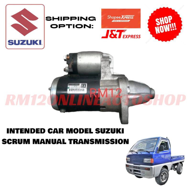 SUZUKI SCRUM ENGINE STARTER MANUAL TRANS. JAPAN SURPLUS | Shopee ...