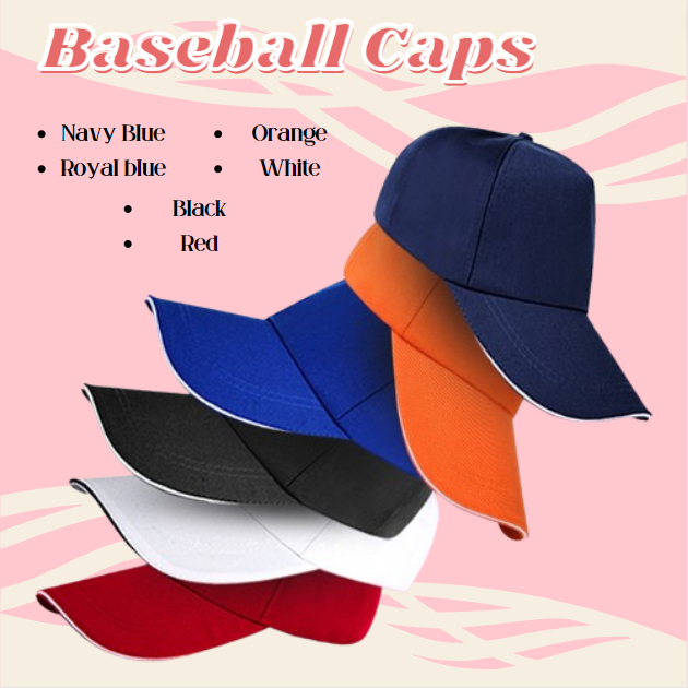 Baseball Cap with Adjustable Metal Strap Buckle Closure and Colored ...